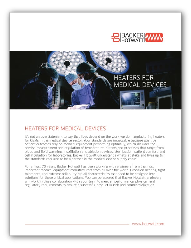 Heaters for Medical Devices
